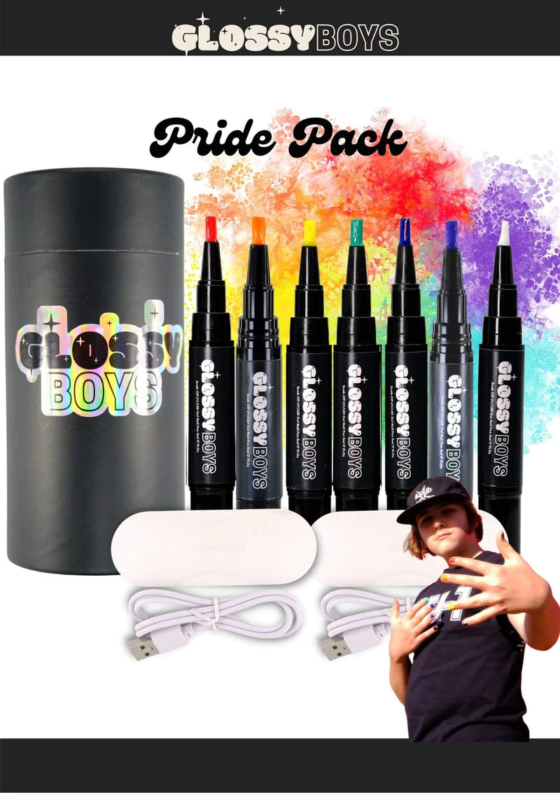 Get Your Pride on Glossy Boys 7 colours Gel Nail Polish Kit